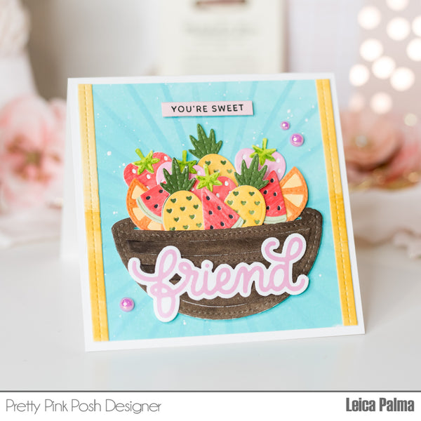 Hot Foil Friend Script – Pretty Pink Posh LLC