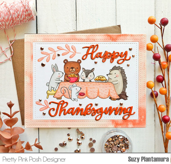 Thanksgiving Scene Stamp Set – Pretty Pink Posh LLC