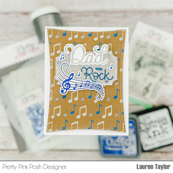 Just A Note Stamp Set – Pretty Pink Posh LLC