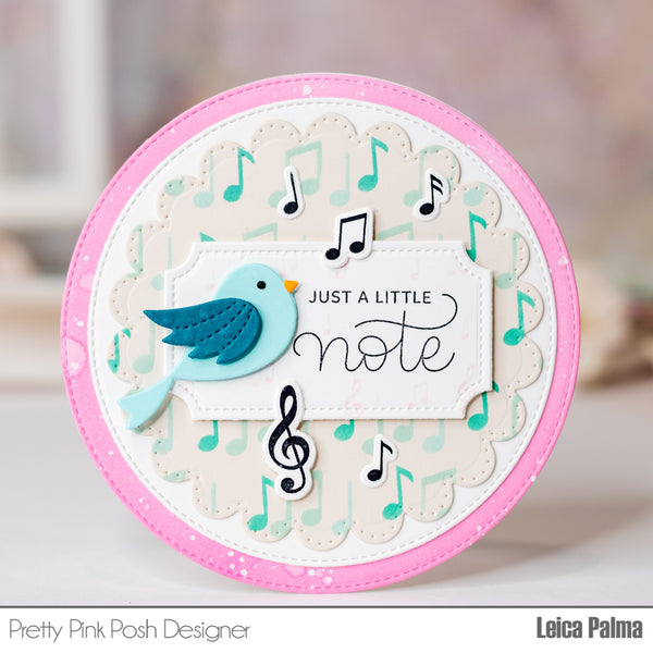 Just A Note Stamp Set – Pretty Pink Posh LLC