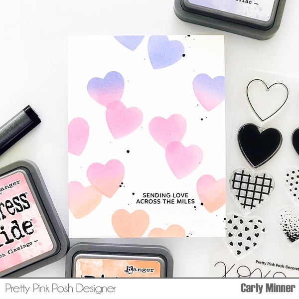Decorative Hearts Stamp Set – Pretty Pink Posh LLC