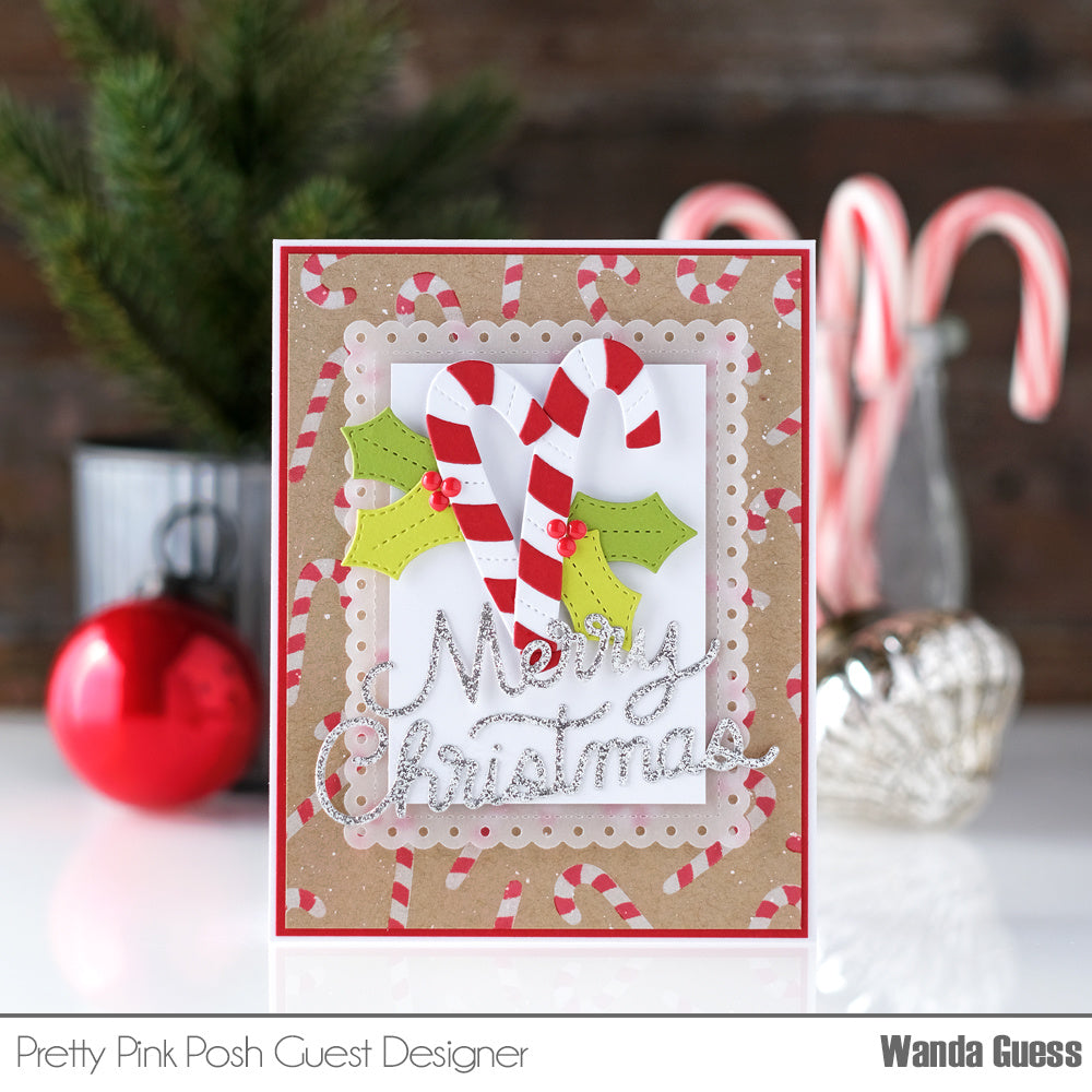 Layered Candy Canes Stencils (2 Pack) – Pretty Pink Posh LLC