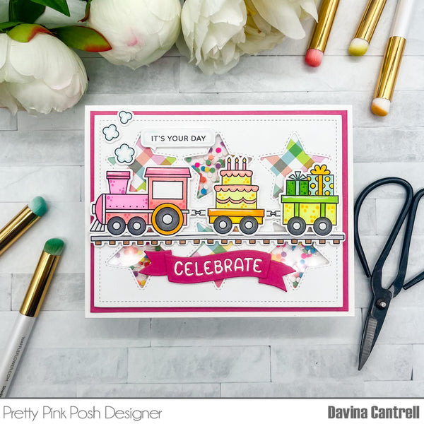 Birthday Train Stamp Set – Pretty Pink Posh LLC