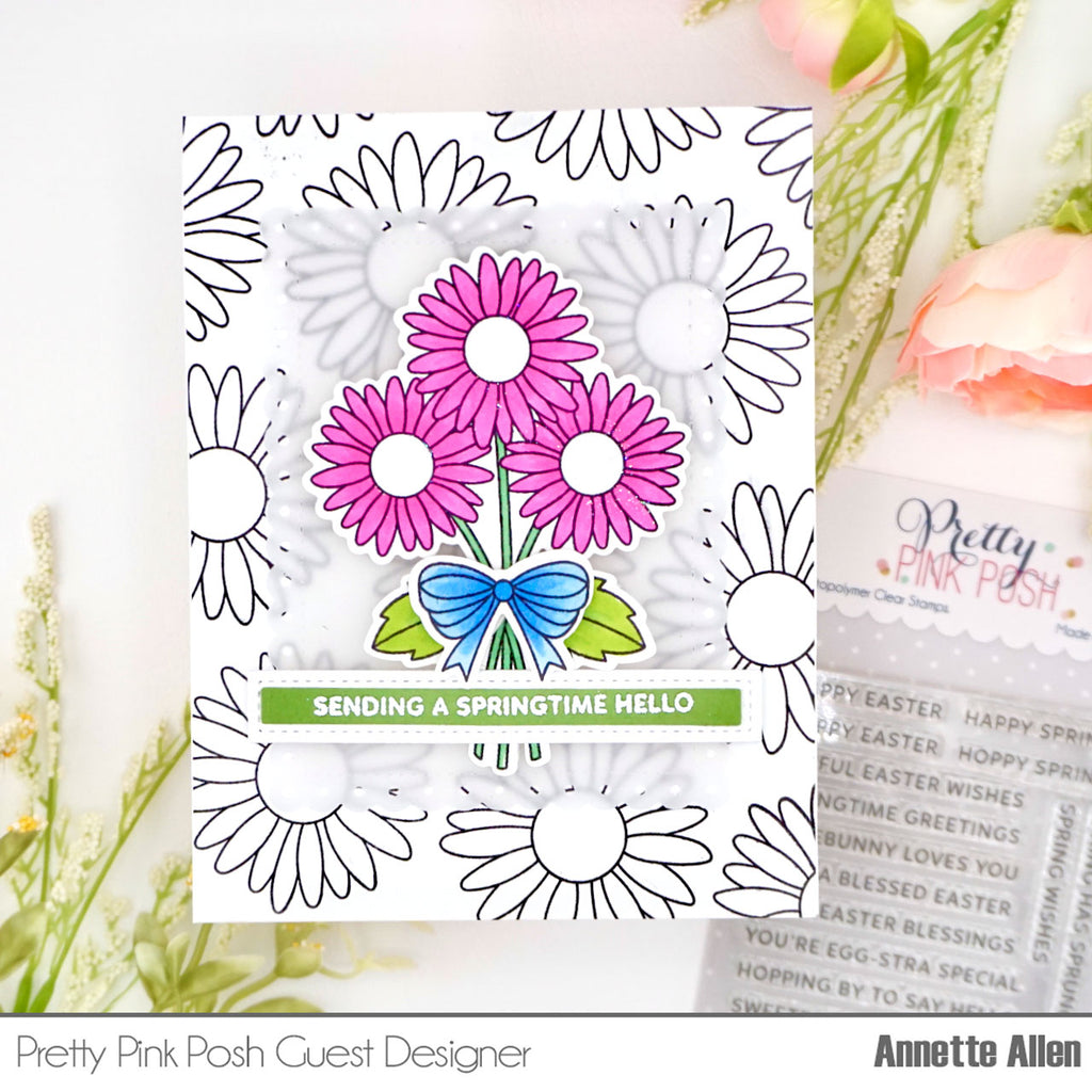 Daisies Stamp Set – Pretty Pink Posh LLC