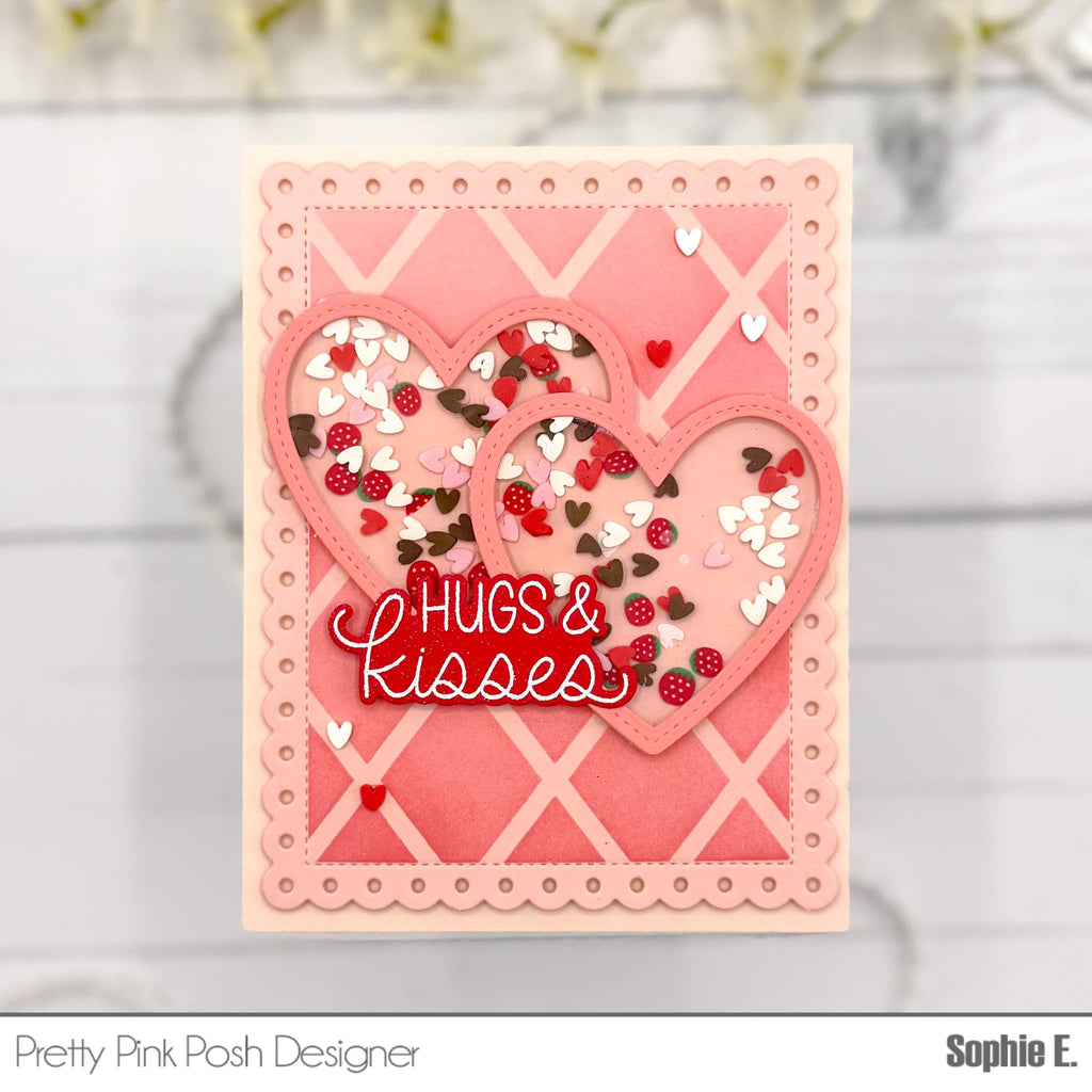 Diamond Grid Stencil – Pretty Pink Posh LLC
