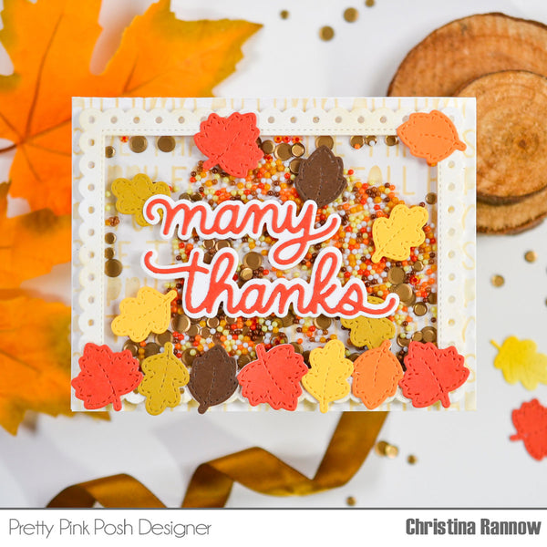 Fall Leaves Border Dies – Pretty Pink Posh LLC