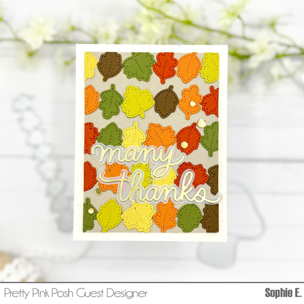 Fall Leaves Border Dies – Pretty Pink Posh LLC