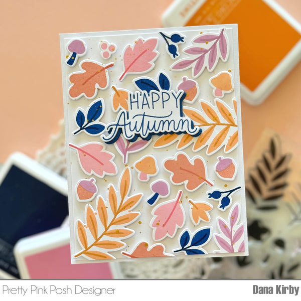 Solid Fall Foliage Stamp Set – Pretty Pink Posh LLC