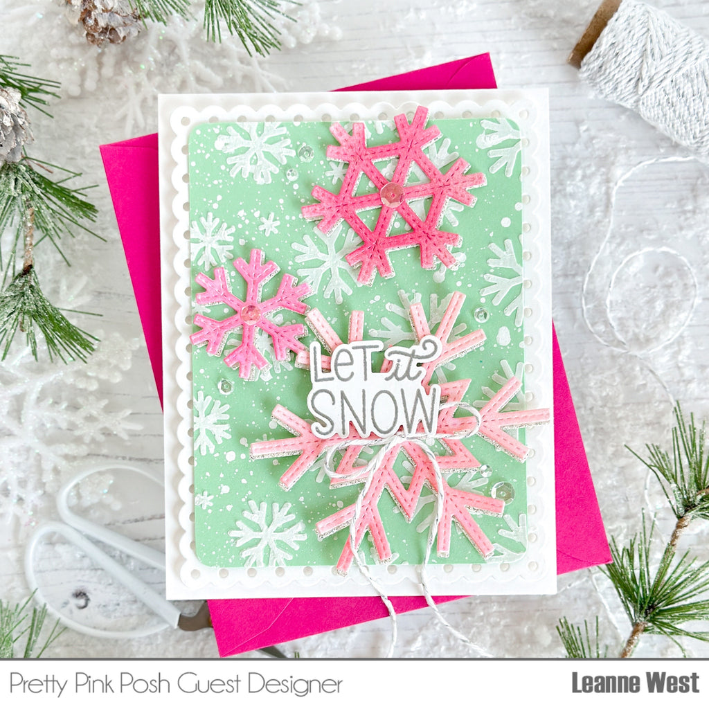 Stitched Snowflakes Dies – Pretty Pink Posh LLC