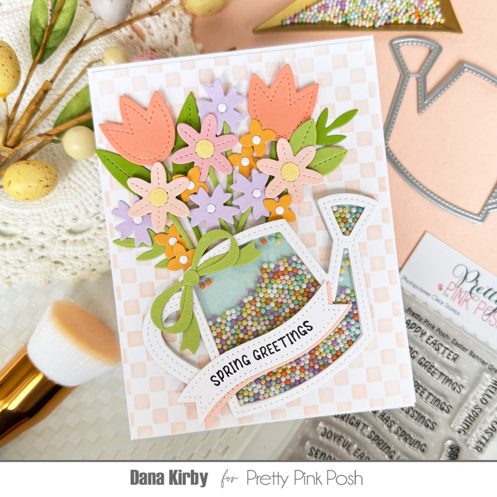 Stitched Spring Flowers Dies – Pretty Pink Posh LLC