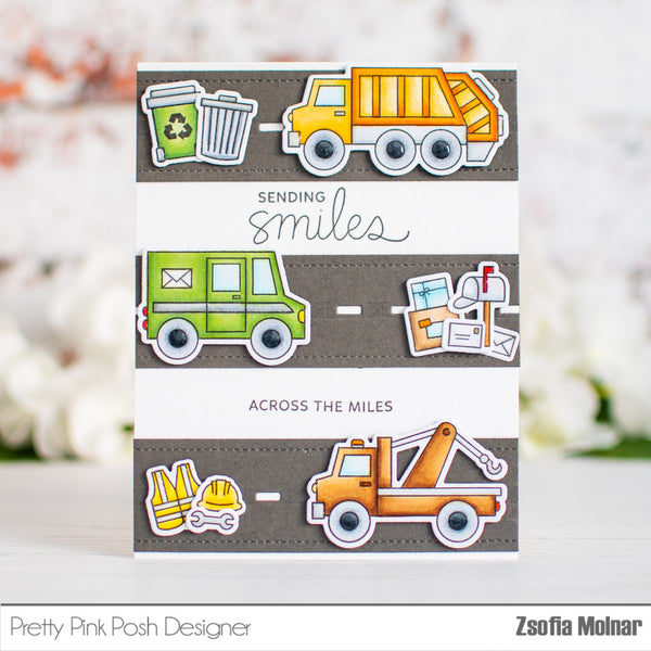 Utility Vehicles Stamp Set – Pretty Pink Posh LLC