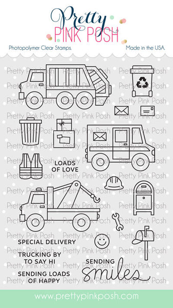 Utility Vehicles Stamp Set – Pretty Pink Posh LLC