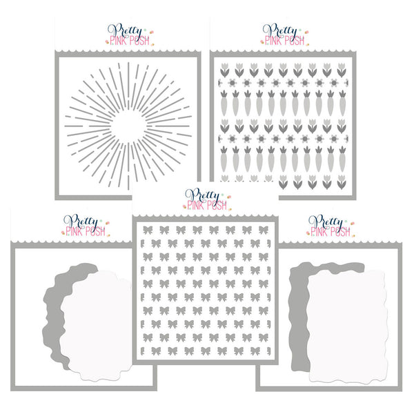 Stencil Bundle 40 – Pretty Pink Posh LLC