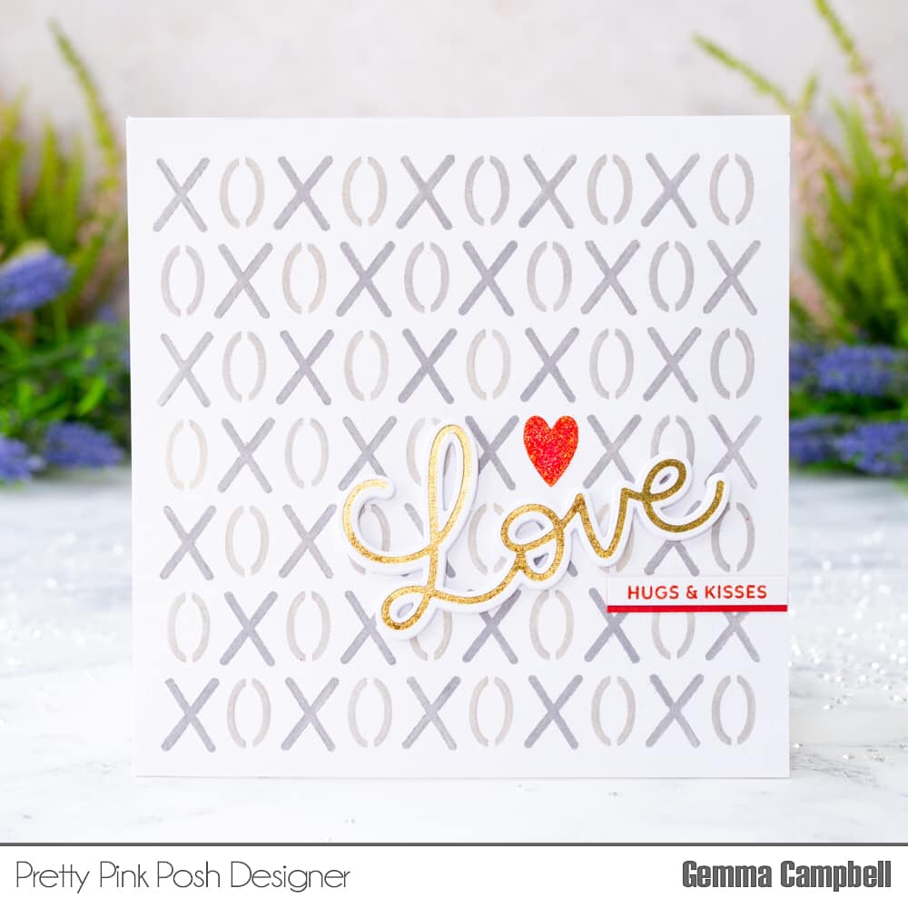 Layered XOXO Stencils (3 Pack) – Pretty Pink Posh LLC