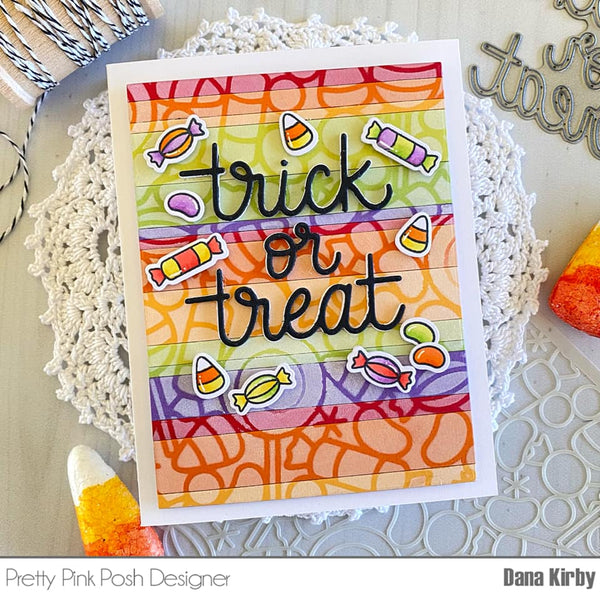 Trick or Treat Script Die – Pretty Pink Posh LLC