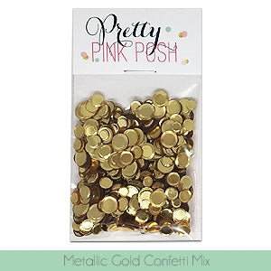 Metallic Gold Confetti Mix – Pretty Pink Posh LLC