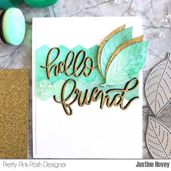 Stitched Foliage – Pretty Pink Posh LLC