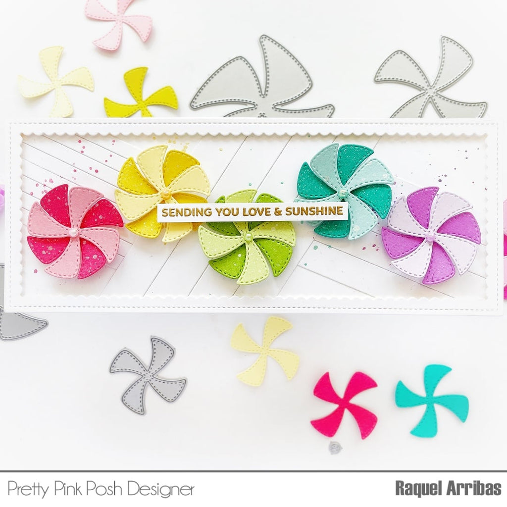 Flat Pinwheels Dies – Pretty Pink Posh LLC