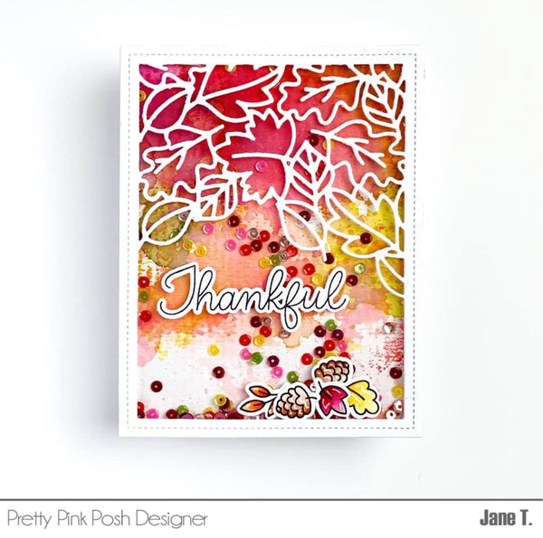 Leaf Frame Die – Pretty Pink Posh LLC