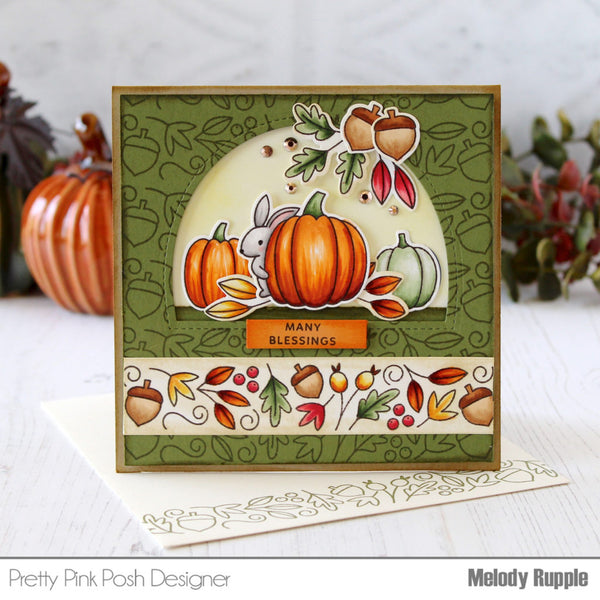 Fall Borders Stamp Set – Pretty Pink Posh LLC