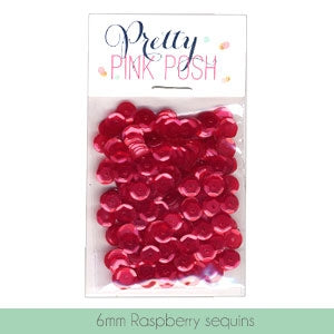 6mm Raspberry Sequins – Pretty Pink Posh LLC