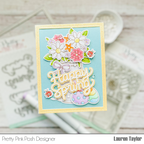 Happy Spring Shadow Dies – Pretty Pink Posh LLC