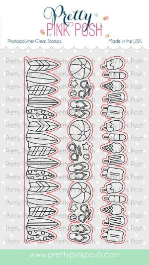 Summer Borders Stamp Set – Pretty Pink Posh LLC