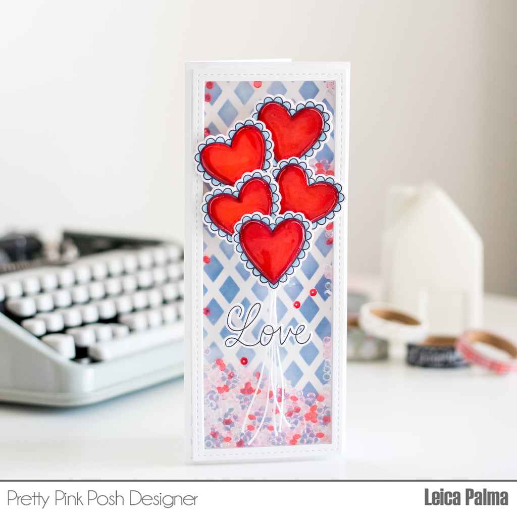Valentine Hearts Stamp Set – Pretty Pink Posh LLC