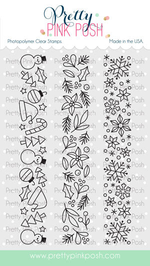 Winter Borders Stamp Set – Pretty Pink Posh LLC
