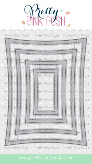 Wonky Stitched Rectangles Dies – Pretty Pink Posh LLC